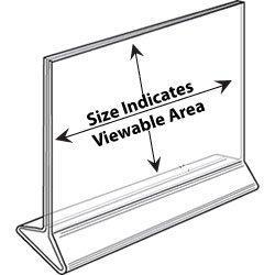 LHB-1711E: 17w x11h Clear Acrylic Table Tent – Brochure Holders 4U